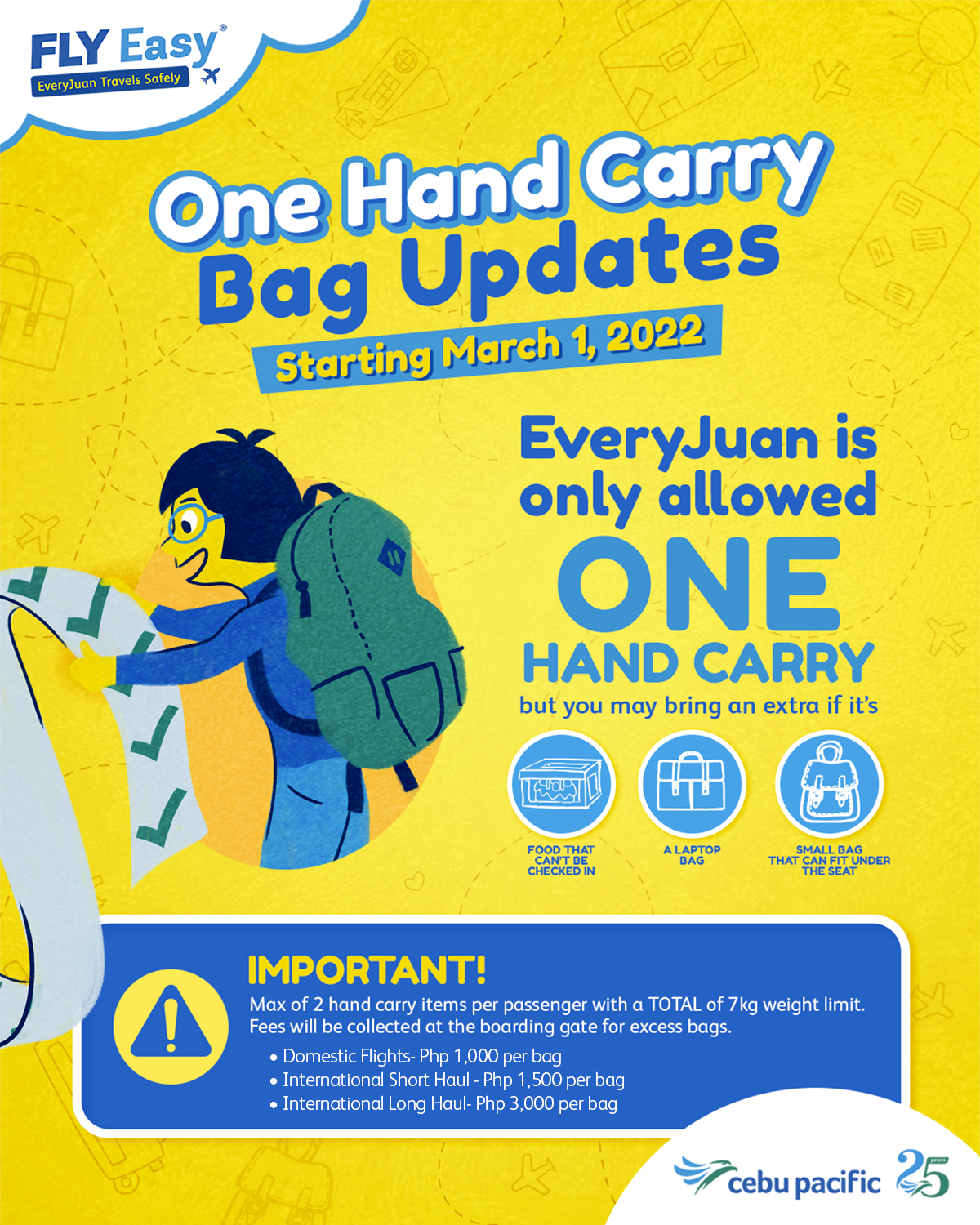 Cebu Pacific announces exemptions to single hand carry baggage policy ...